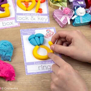 Valentine's Day Playdough Mats. Printable Play Dough Activity ...