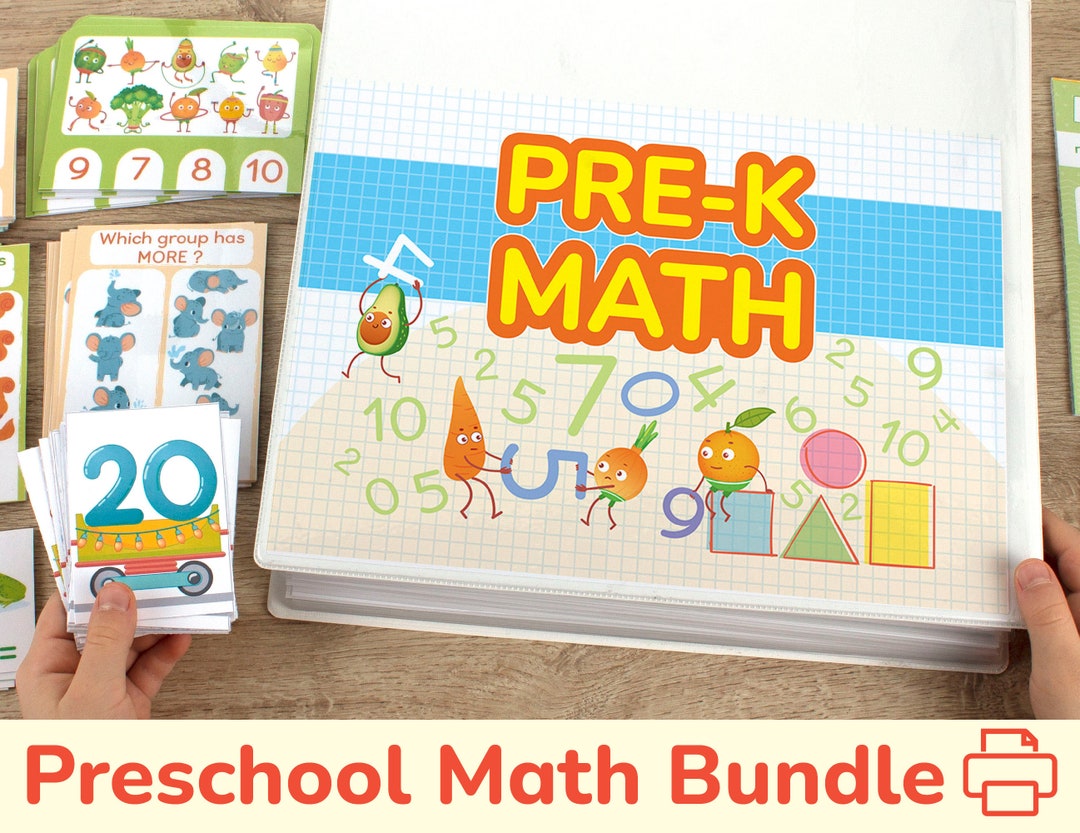 PRE-K MATH Printable Bundle. Prekindergarten Learning Binder. - Etsy
