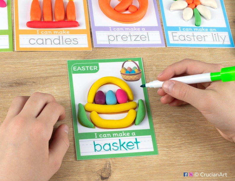 Easter Playdough Mats. Printable Play Dough Activity for Toddlers ...