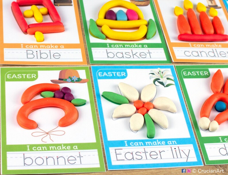 Easter Playdough Mats. Printable Play Dough Activity for Toddlers ...