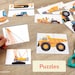 Construction Trucks Scissor Skills Activities. Printable Fine Motor ...