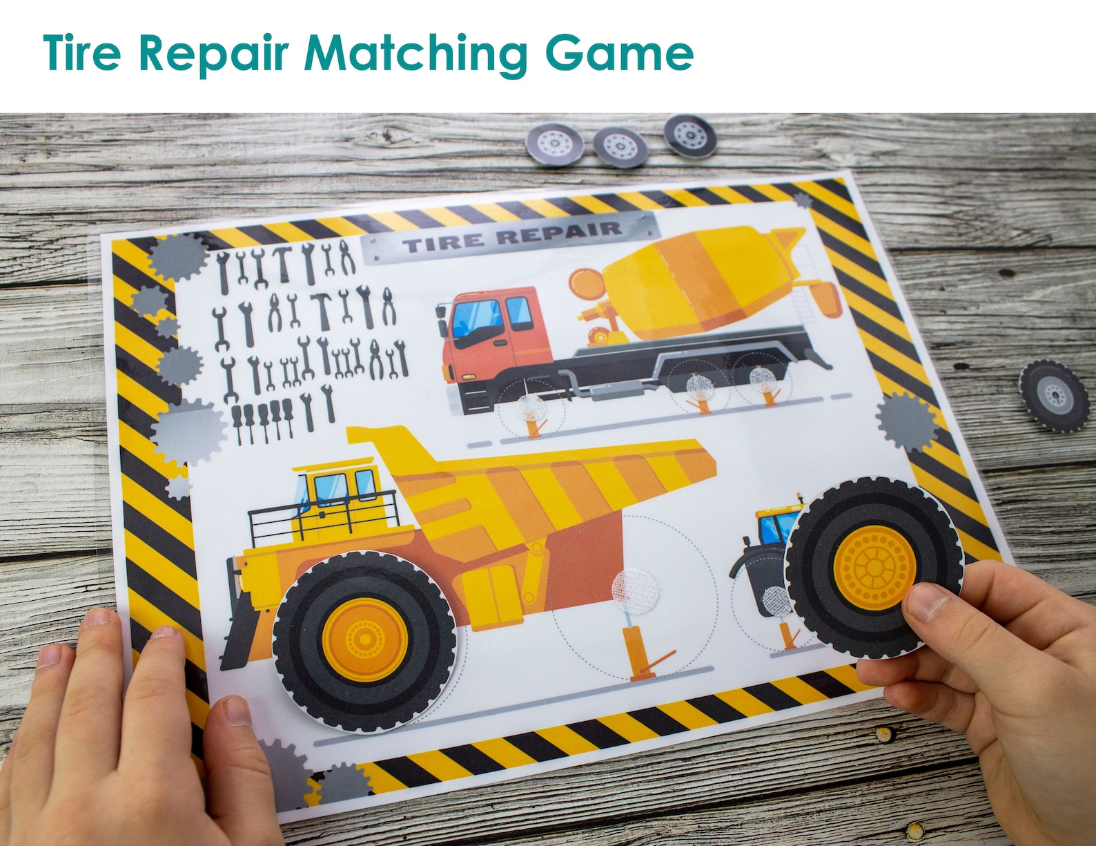 Construction Vehicles Sorting & Matching Printable Busy Book | Etsy