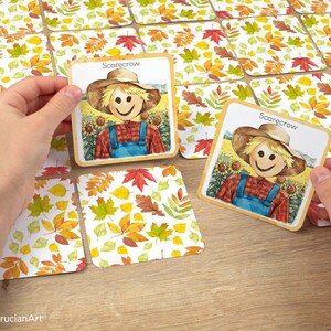 Fall Theme Memory Game: Printable Toddler Preschool Matching Activity ...