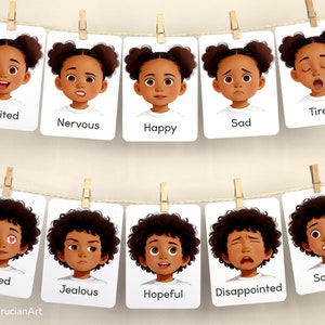 Emotions and Feelings Flash Cards. Printable Learning Flashcards ...