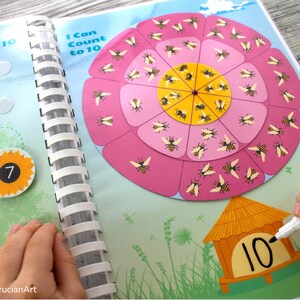 Honey Bee Preschool Printable Busy Book. Honeybee Activity. Pre-k ...
