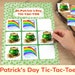 Saint Patrick's Day Tic-tac-toe Game: Preschool Kindergarten Printable ...