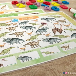 Dinosaur I Spy Counting Activity. Dino Homeschool, Preschool, Pre-k ...