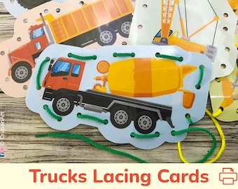 Dinosaur Printable Lacing Cards. Fine Motor Skills Tying Activity for ...