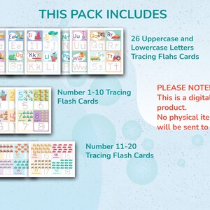 Vehicles Alphabet & Number 1-20 Printable Flash Card. Cars and Trucks ...