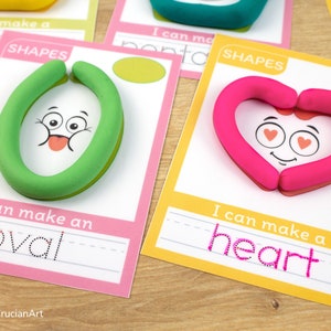 Shapes Play Dough Mats. Printable Playdough Activity. Toddler Preschool ...