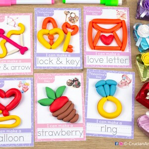Valentine's Day Playdough Mats. Printable Play Dough Activity ...
