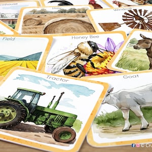 On the Farm Memory Game: Printable Matching Activity. Farm Animals ...