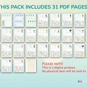Uppercase Alphabet Workbook: Printable Tracing Worksheets for ...