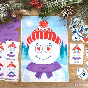 Snowman Emotions and Feelings Winter Printable Activity. Homeschool ...