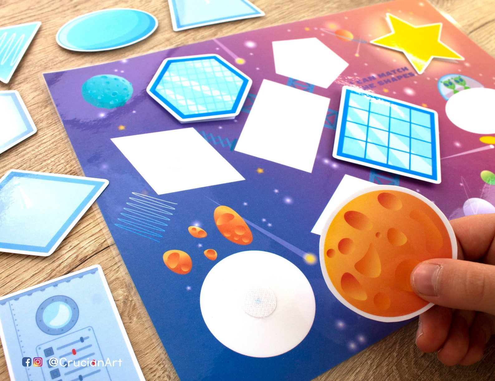 Space Busy Book. Printable Preschool, Pre-k, Kindergarten Learning ...