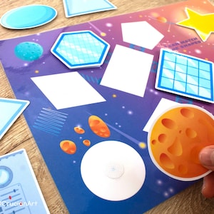 Space Busy Book. Printable Preschool, Pre-k, Kindergarten Learning ...