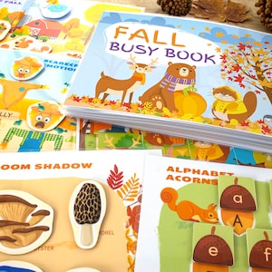 Fall Busy Book: Preschool Homeschool Printables, Preschool Printable ...