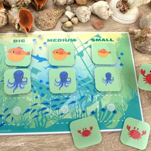 Mermaids Sorting & Matching Printable Busy Book for Girls. Learning ...