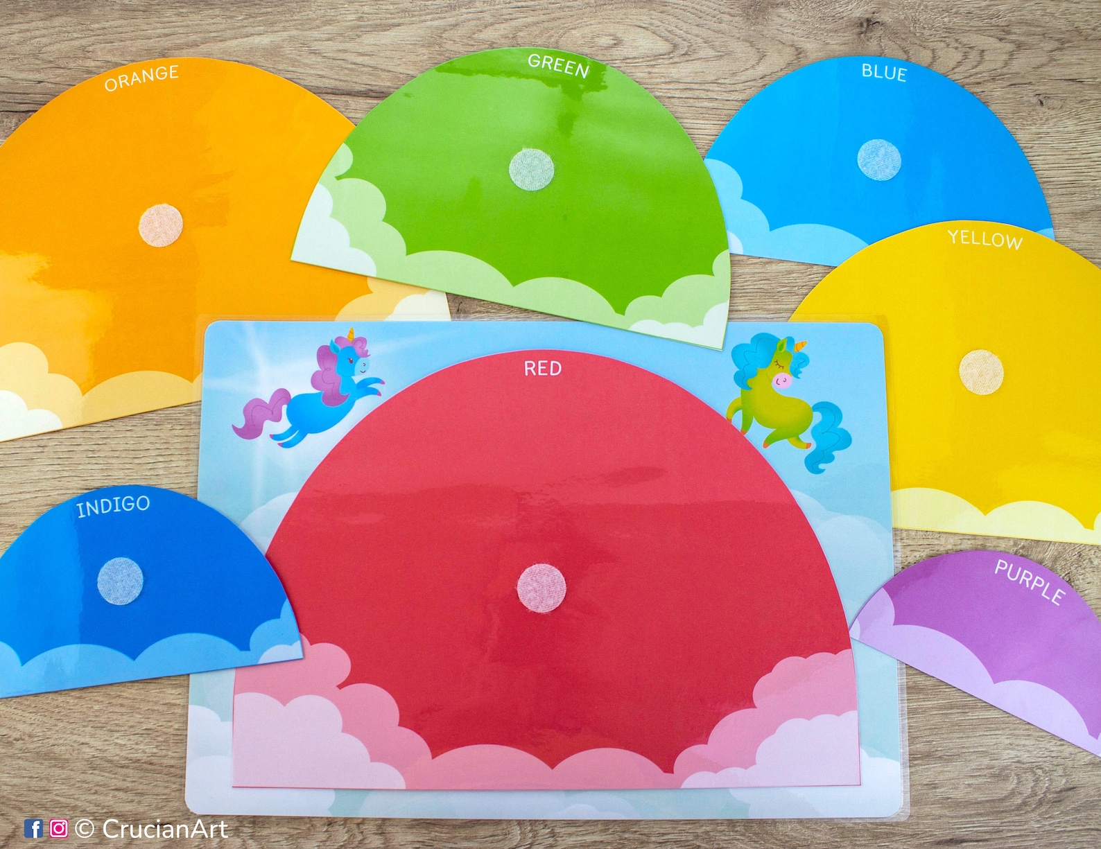 Make a Rainbow Toddler and Preschool Activity. Printable Color Matching ...