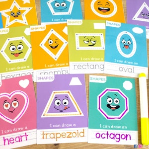 2D Shapes Tracing Cards. Homeschool Printable Learning Activity ...