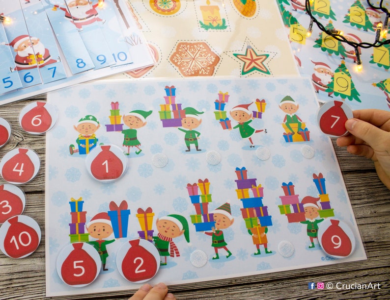 CHRISTMAS PRESCHOOL Busy Book. Printable Learning Binder. - Etsy