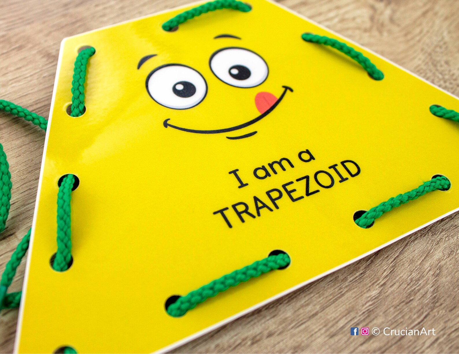 Shapes Printable Lacing Cards. Toddler and Preschool Fine Motor Skill ...