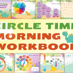 DAILY CALENDAR Morning Binder. Circle Time Printable Learning Workbook ...