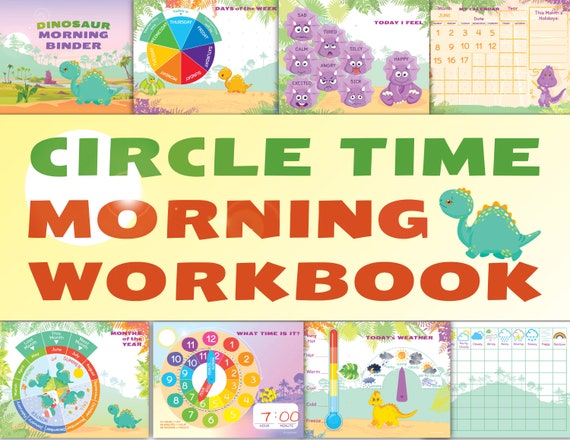 DAILY CALENDAR Morning Binder. Circle Time Printable Learning - Etsy