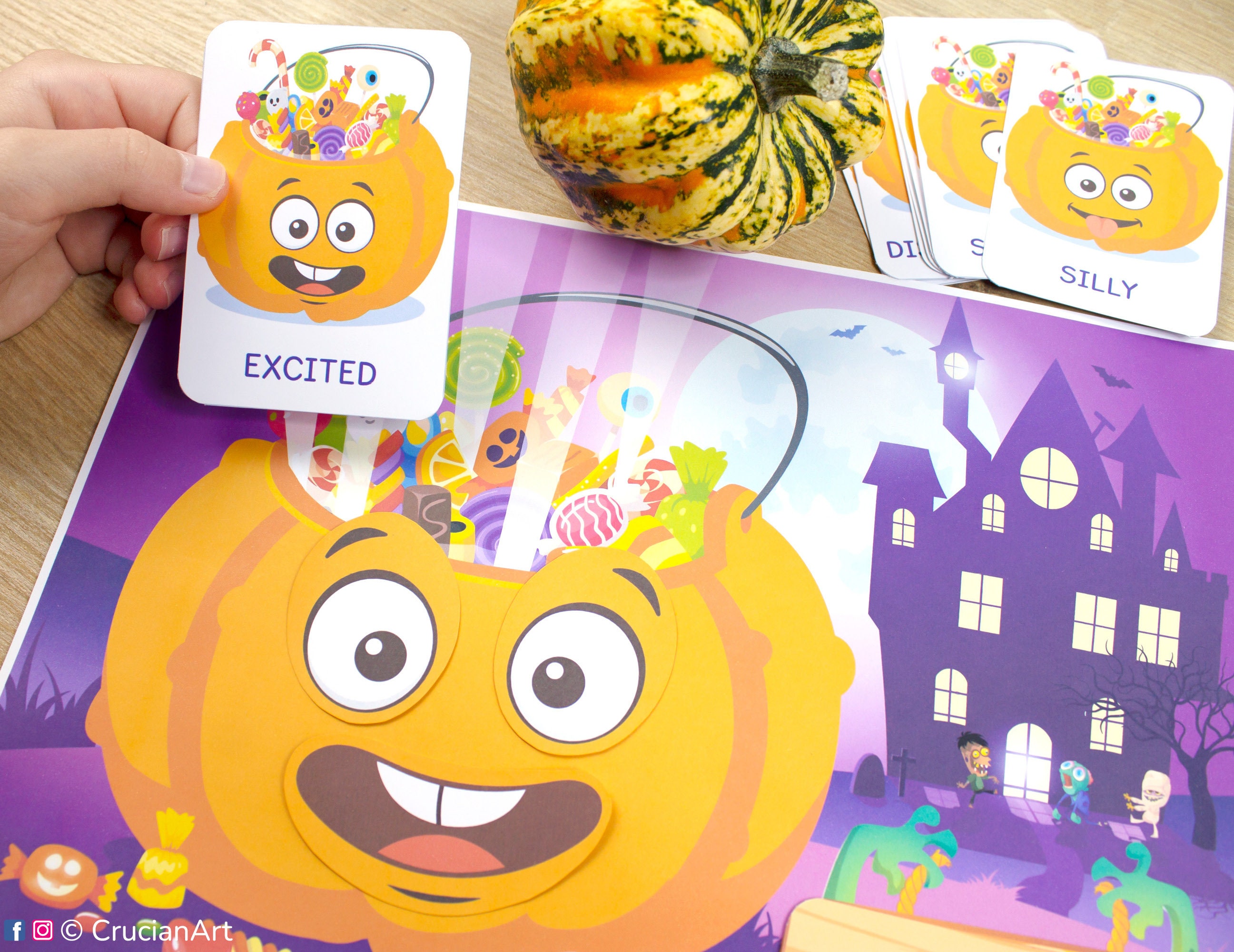 Halloween Emotions and Feelings Printable Activity. Homeschool ...