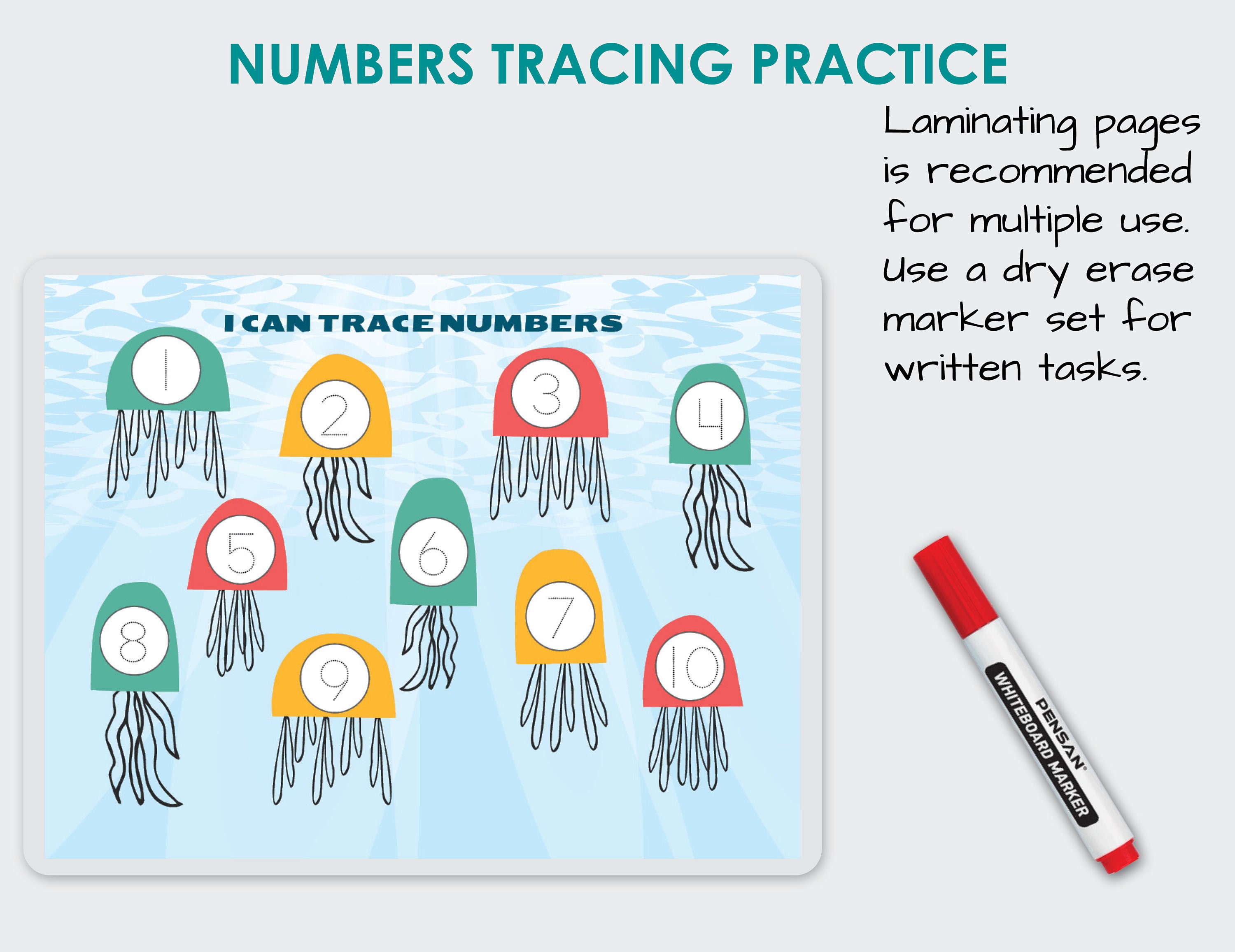 Numbers and Counting Busy Book Pages for Toddlers & | Etsy