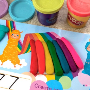 Numbers 1-10 Playdough Mats. Printable Play Dough Activity for Toddler ...