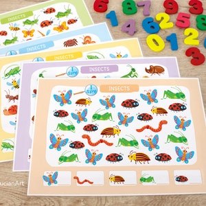 Bugs & Insects I Spy Counting Activity. Preschool, Pre-k, Kindergarten ...