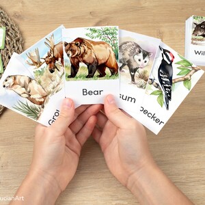 Woodland Animals Bingo Game: Printable Preschool, Kindergarten, Toddler ...