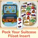 Let’s Pack a Suitcase Flisat Insert: Matching Activity for Sensory ...