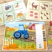 Farm Busy Book: Printable Toddler Preschool Activity Book. Farm Animals ...