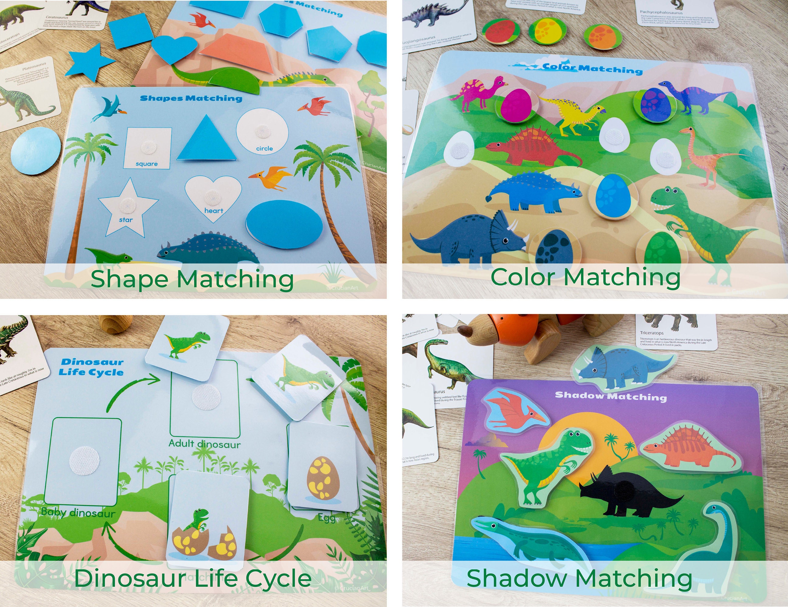 Dinosaur Busy Book: Preschool Printable Activity Book, Homeschool ...