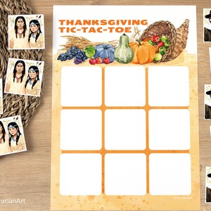 Thanksgiving Day Tic-tac-toe Game: Preschool, Kindergarten Printable ...