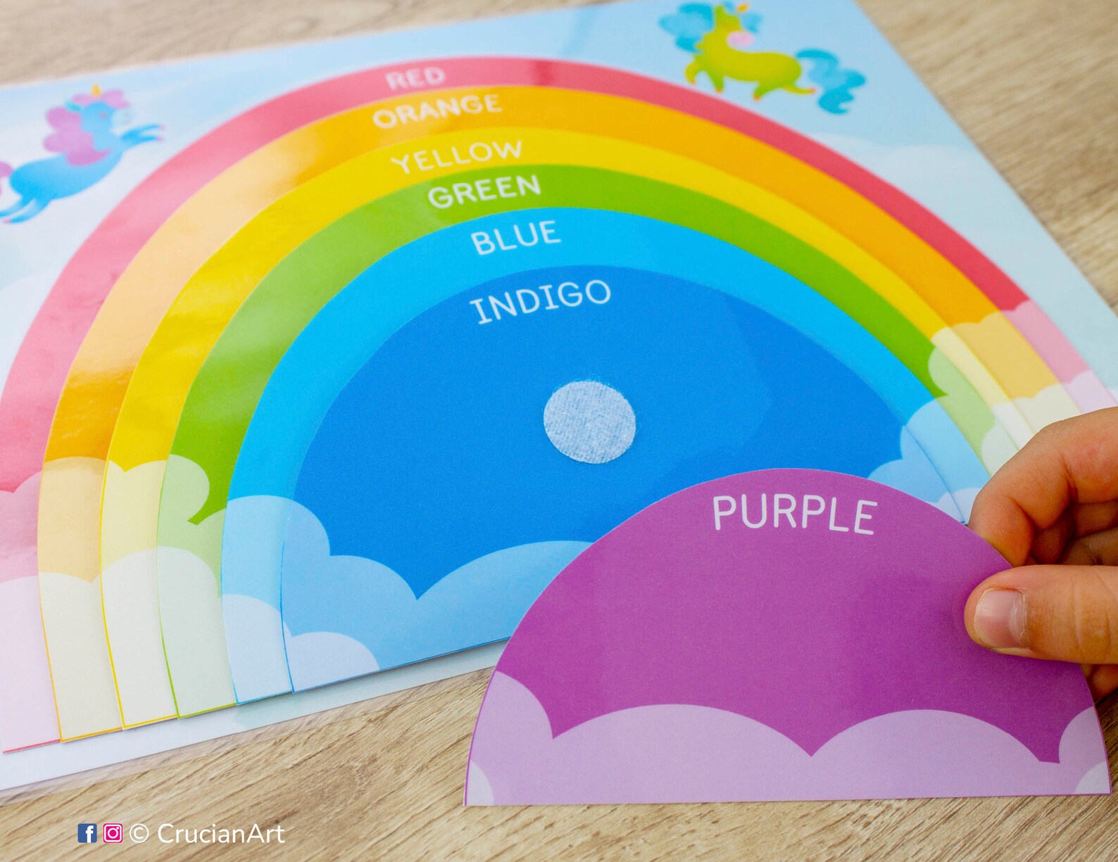 Make a Rainbow Toddler and Preschool Activity. Printable Color Matching ...