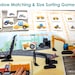 Construction Vehicles Sorting & Matching Printable Busy Book. Truck ...