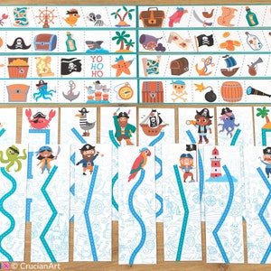 Pirate Theme Scissor Strips. Scissor Skills Activity for Boys ...