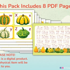 Pumpkin Alphabet Puzzle Pairs: Printable Matching Cards and Letters ...