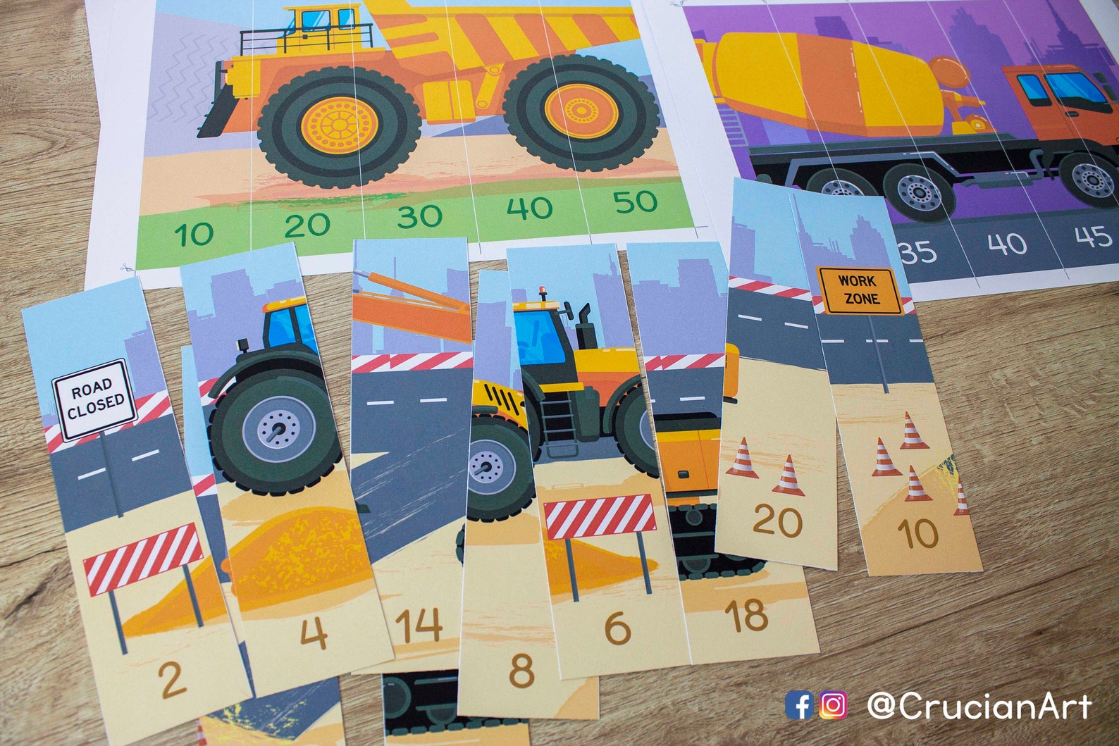 Skip Counting by 2s 5s 10s. Skip Count Puzzle. Printable | Etsy