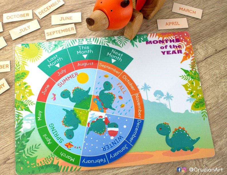 DAILY CALENDAR Morning Binder. Circle Time Printable Learning - Etsy