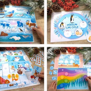 Four Seasons Bundle: Fall, Winter, Spring & Summer Busy Book. Preschool ...