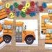 SCHOOL BUS Number Sequence Puzzle. Sequencing 1-10, 11-20 Printable ...