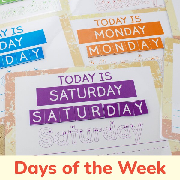 Days of the Week Printable - Etsy