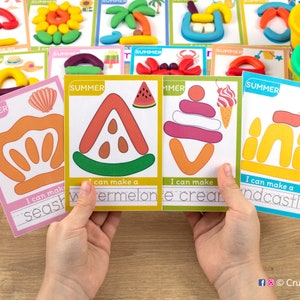 Summer Playdough Mats. Printable Play Dough Activity. Toddler Preschool ...