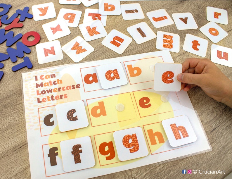 Alphabet Matching Printable Activity. Toddler Busy Book & - Etsy