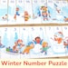 SCHOOL BUS Number Sequence Puzzle. Sequencing 1-10, 11-20 Printable ...