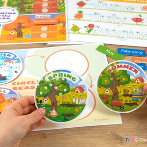 Months of the Year & Circle of Seasons Printable Activities. Homeschool ...